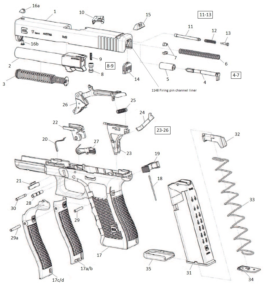 GLOCK 3442 SPRING-LOADED BEARING – Armeria Piccolo dal 1976